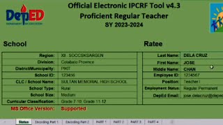 Deped Ipcrf For Sy 2023 2024 D3 8F Tutorial Para Sa Electronic Ipcrf Tekingtitser Teking Titser ...
