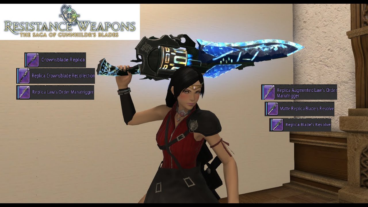 FFxiv. GNB Relic Weapon ( ALL 6 STAGES ) - YouTube