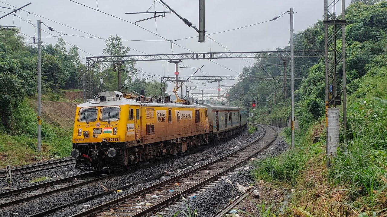 My first capture of Garib rath express with LHB coaches - YouTube