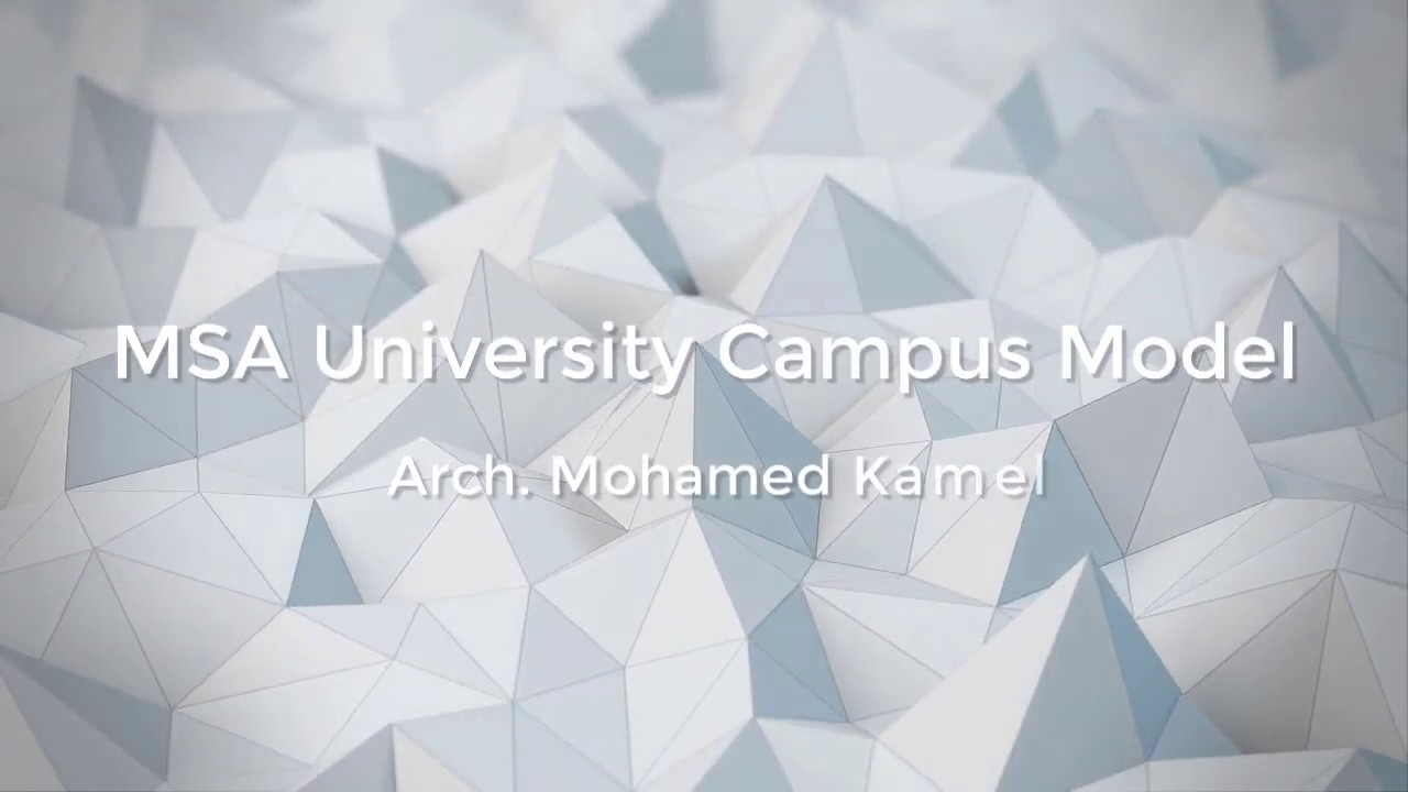 MSA University Campus Model - YouTube
