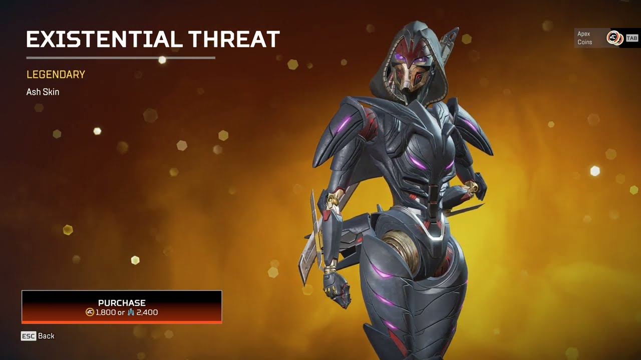 APEX LEGENDS | Ash | Legendary | Existential Threat - YouTube