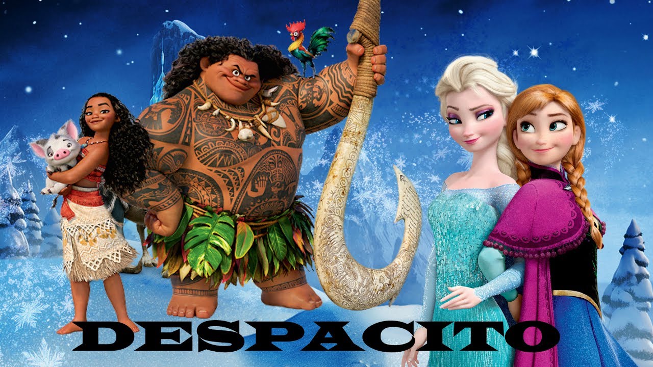 Despacito - Justin Bieber - Moana & Frozen Disney Mashup Mix - YouTube