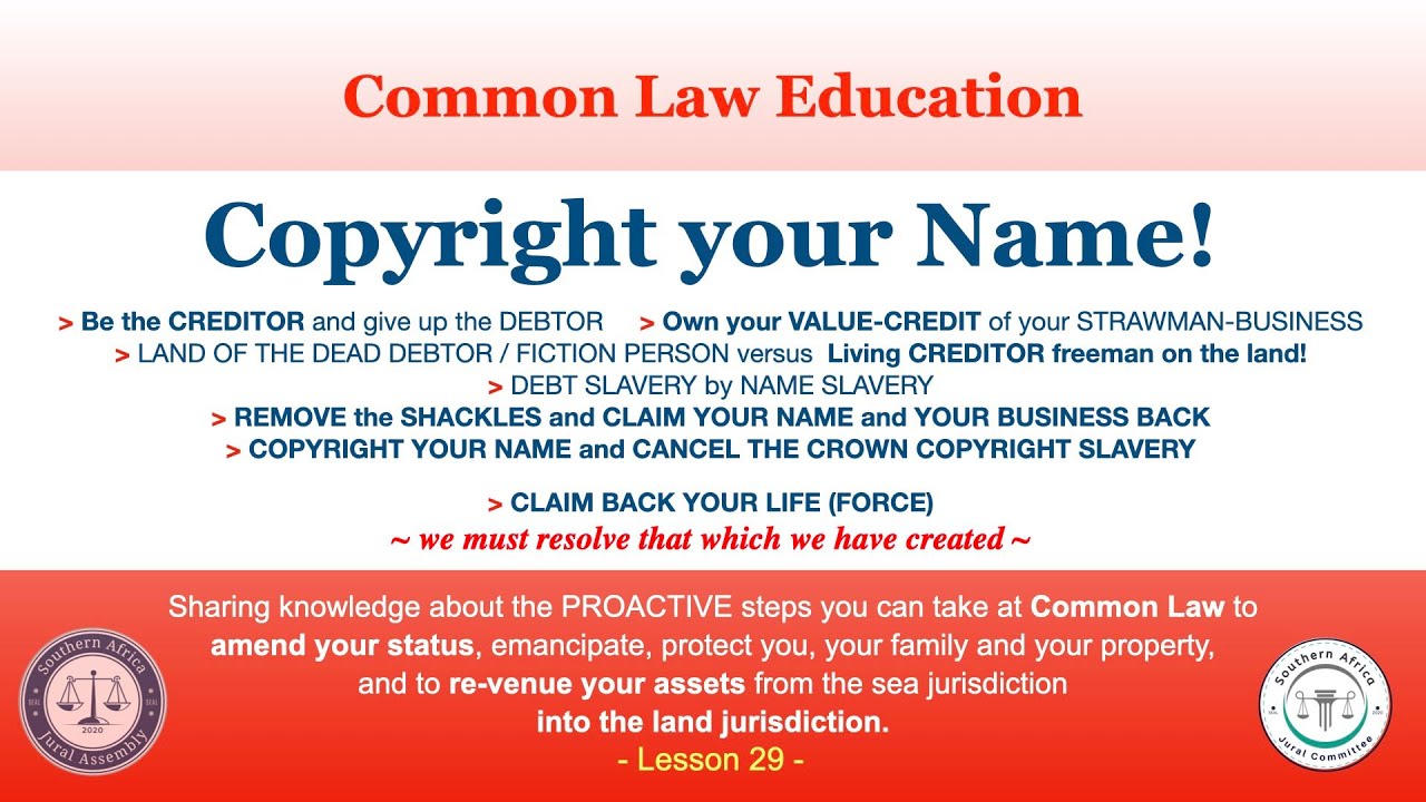 29: Copyright your Name - YouTube
