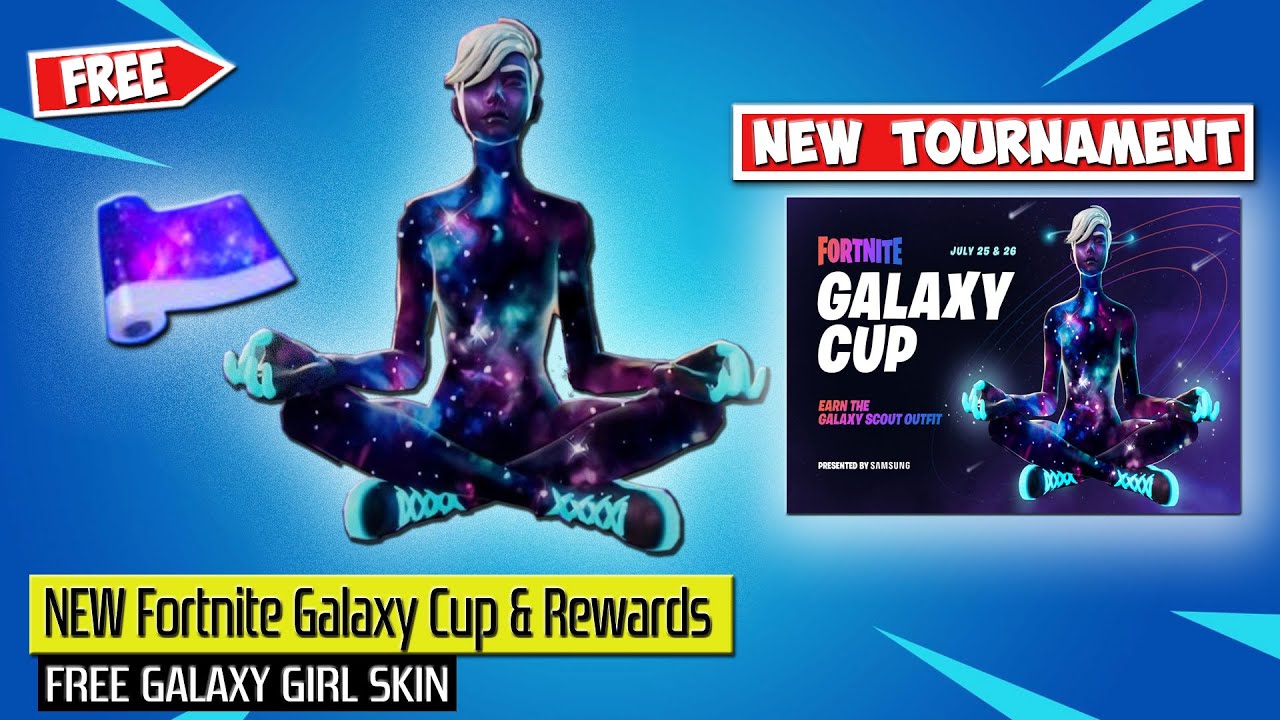NEW GALAXY CUP in Fortnite!(FREE FEMALE GALAXY SKIN AND GALAXY WARP ...