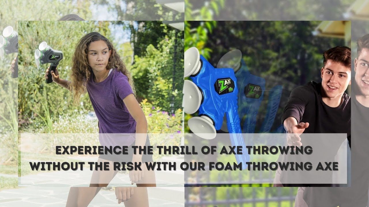 Foam Throwing Axe - Soft and Safe Fun Throwing Axe Game - YouTube