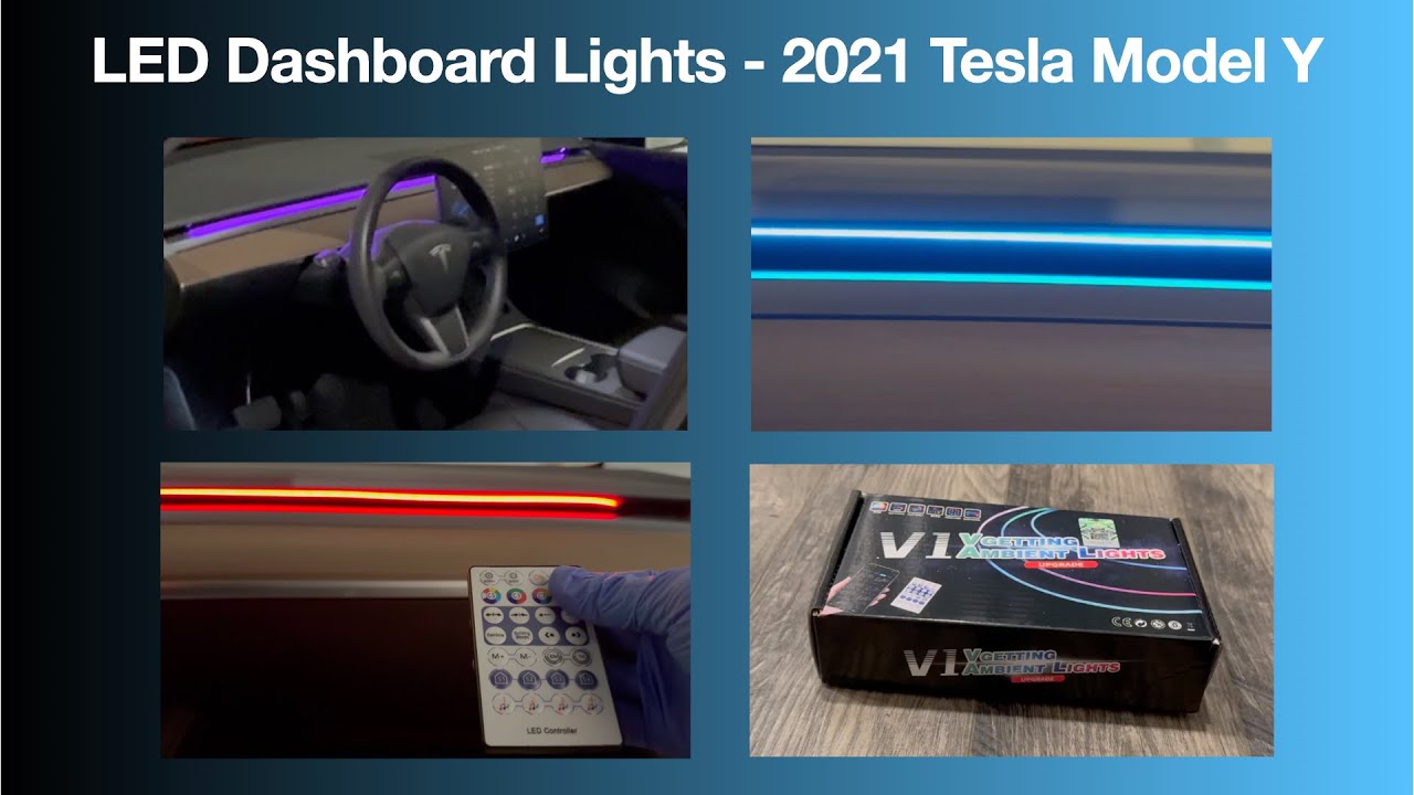 LED Dashboard Lights – Tesla Model Y - YouTube