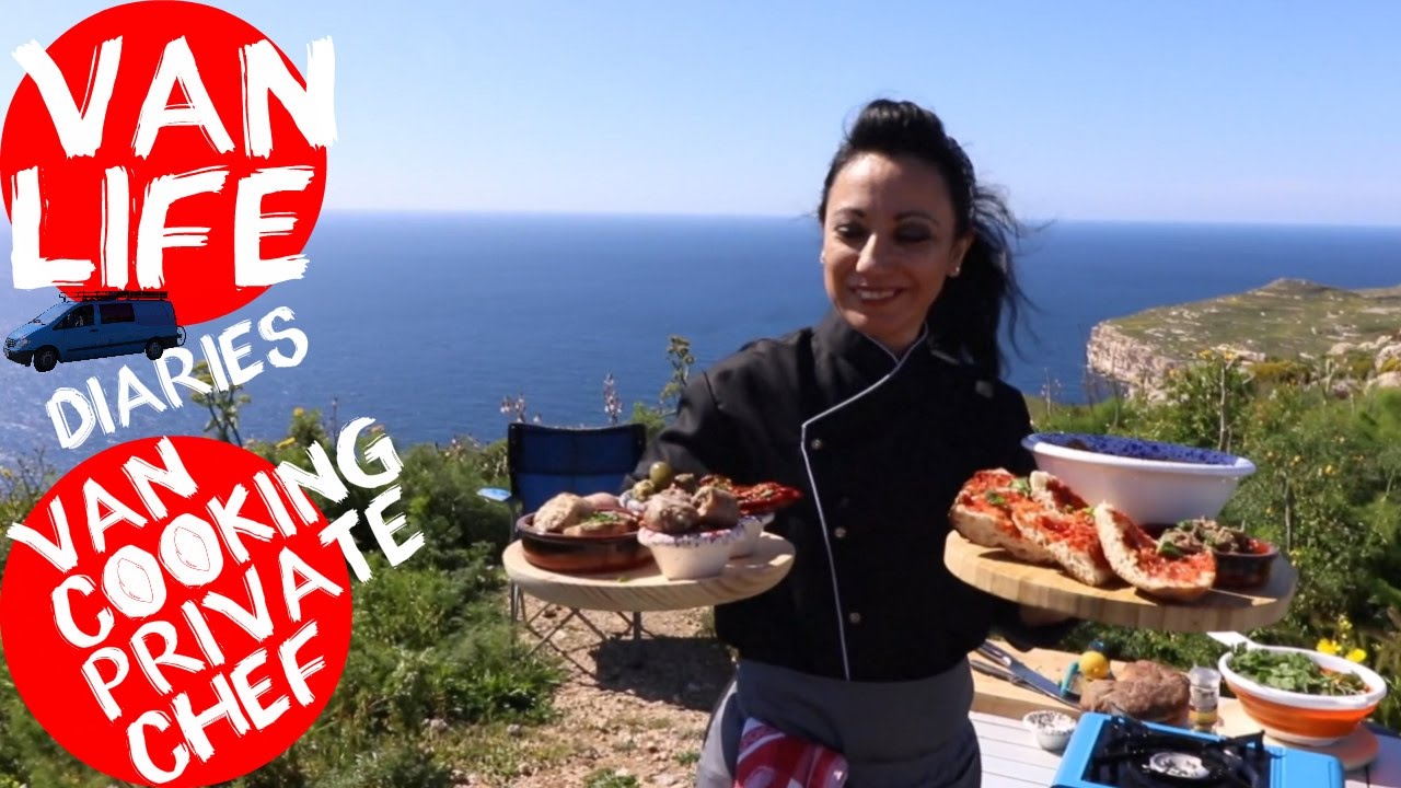 Private professional chef in my backyard - YouTube