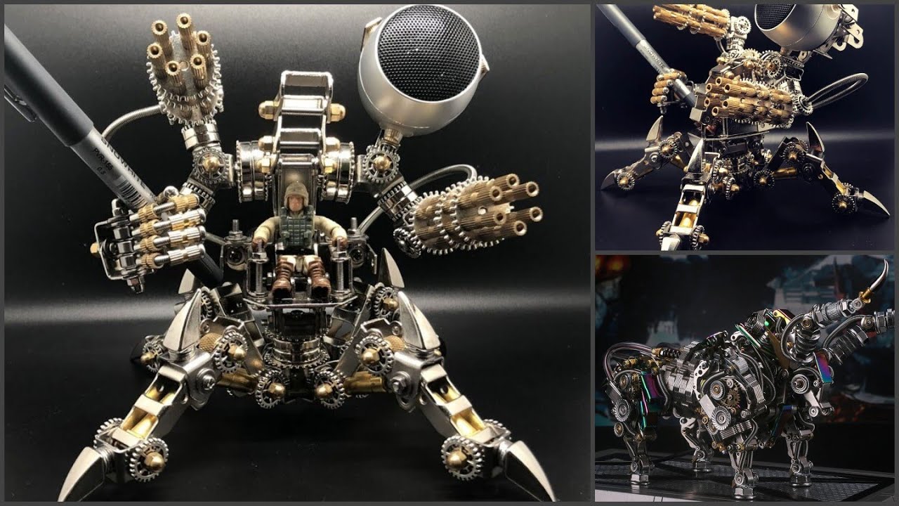 Unbelievable 3D Robot Intergalactic Magnetic Hunter Assembly Metal ...