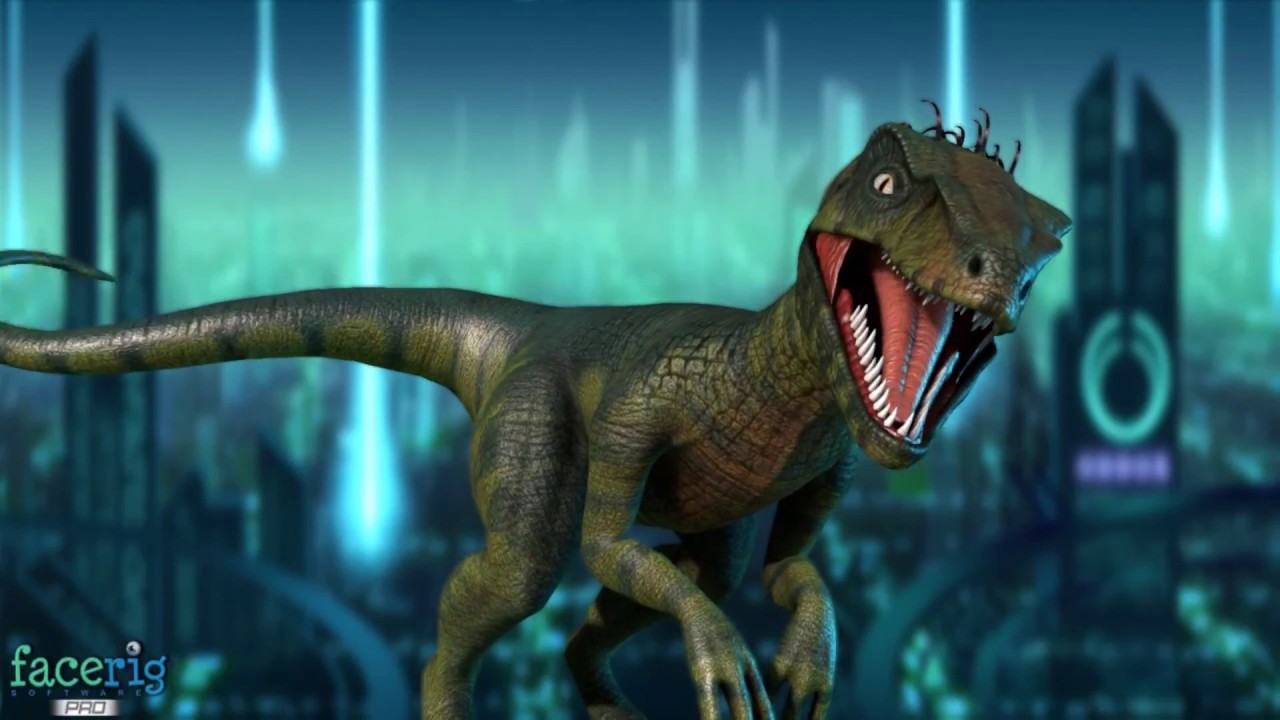 Facerig capture test, doge, cat, dinosaur and burger just for fun ...