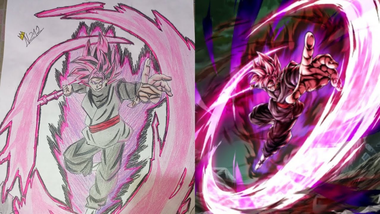 cómo dibujar a Goku black legends - YouTube