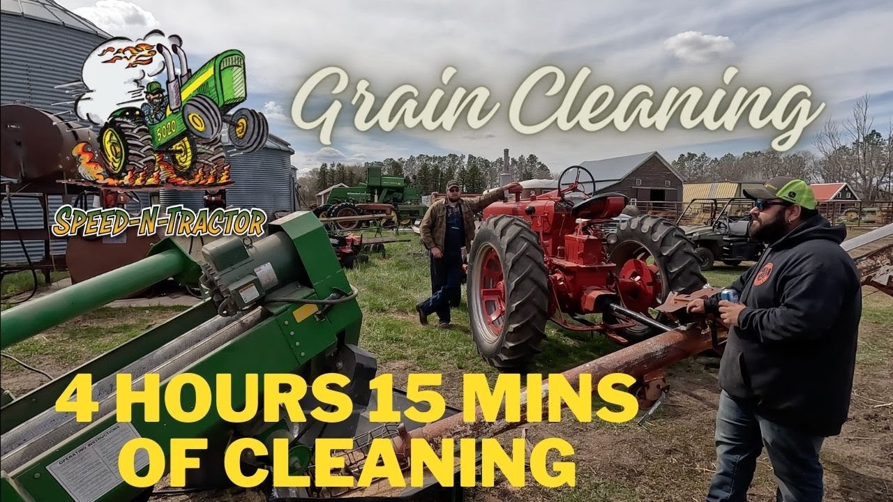 Grain Cleaning Farm Yard Shenanigans - YouTube