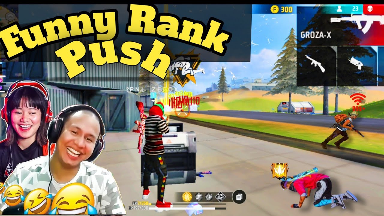 Funny Rank Push 🤣 | Free Fire Funny Rank Push 🔥 | Funny Movement During ...