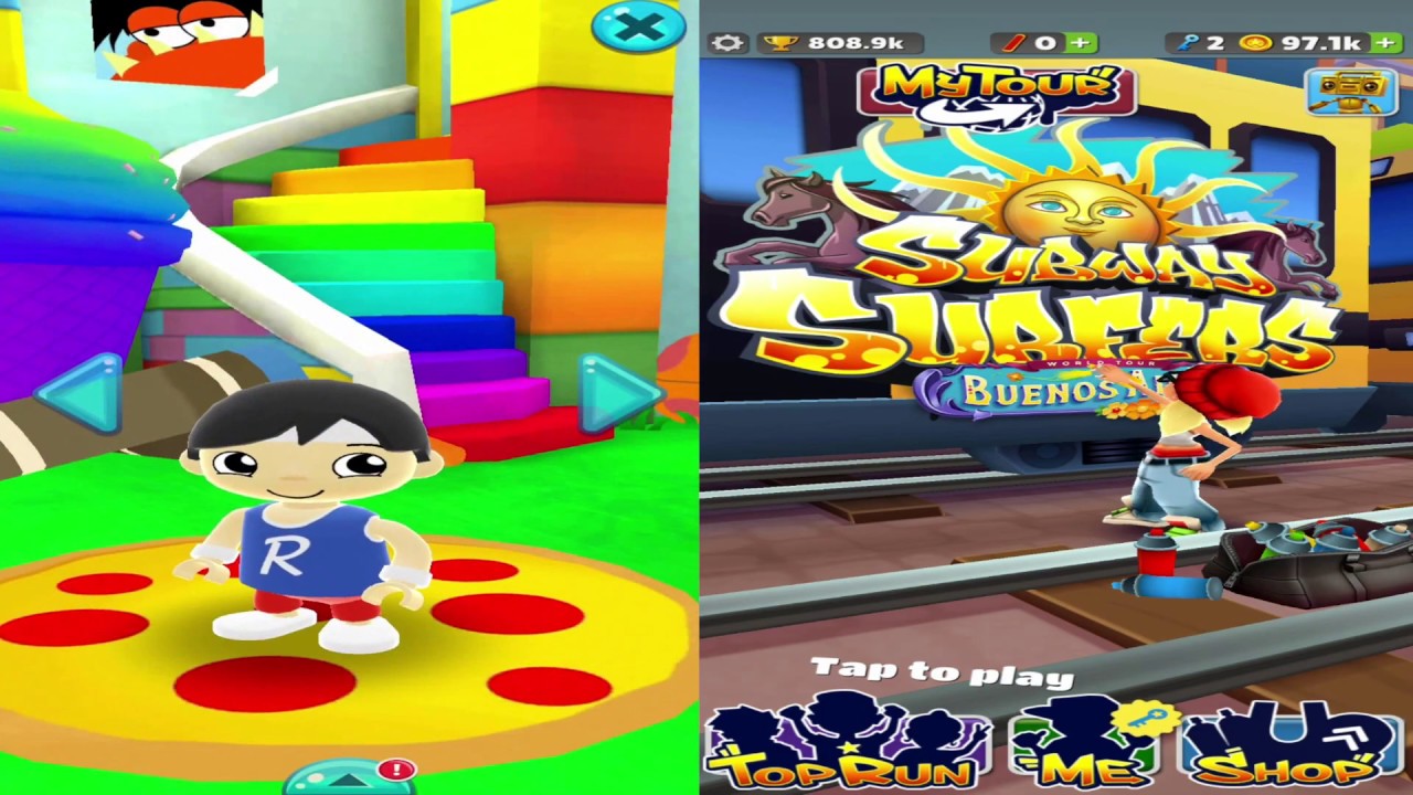 Subway Surfers Tricky vs Tag With Ryan Track Star Ryan New Gameplay ...