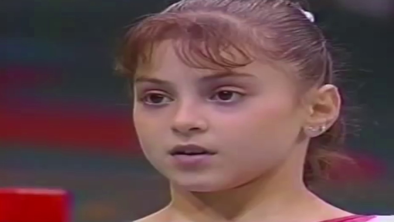 Dominque Moceanu USA 1996 Atlanta Team Optionals Vault HD FULLSCREEN ...