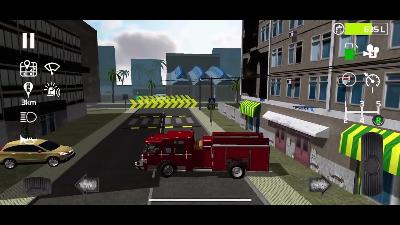 [iOS Gameplay] Fire Engine Simulator 2023 - Driving a Forcer Fire #3 ...