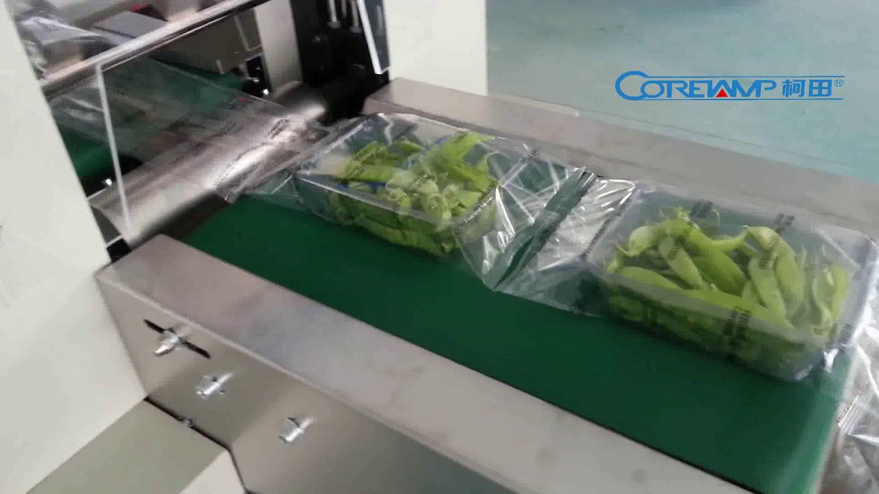 Vegetable packing machine，vegetable wrapping machine, Vegetable flow ...