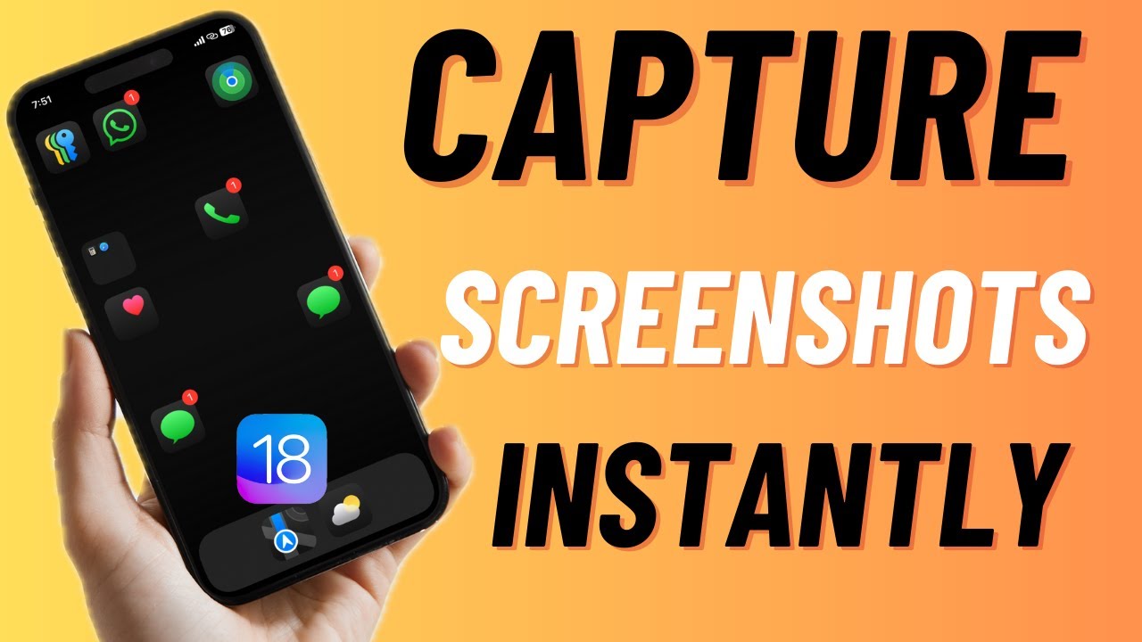 How to Take Screenshots with a Single Tap in iOS 18 on iPhone/iPad ...