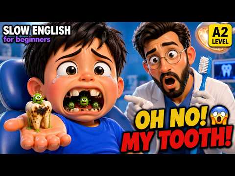 He Secretly Ate Candy Every Night... Then He Lost His Tooth! 🍬😱 | Easy English Listening (A2)