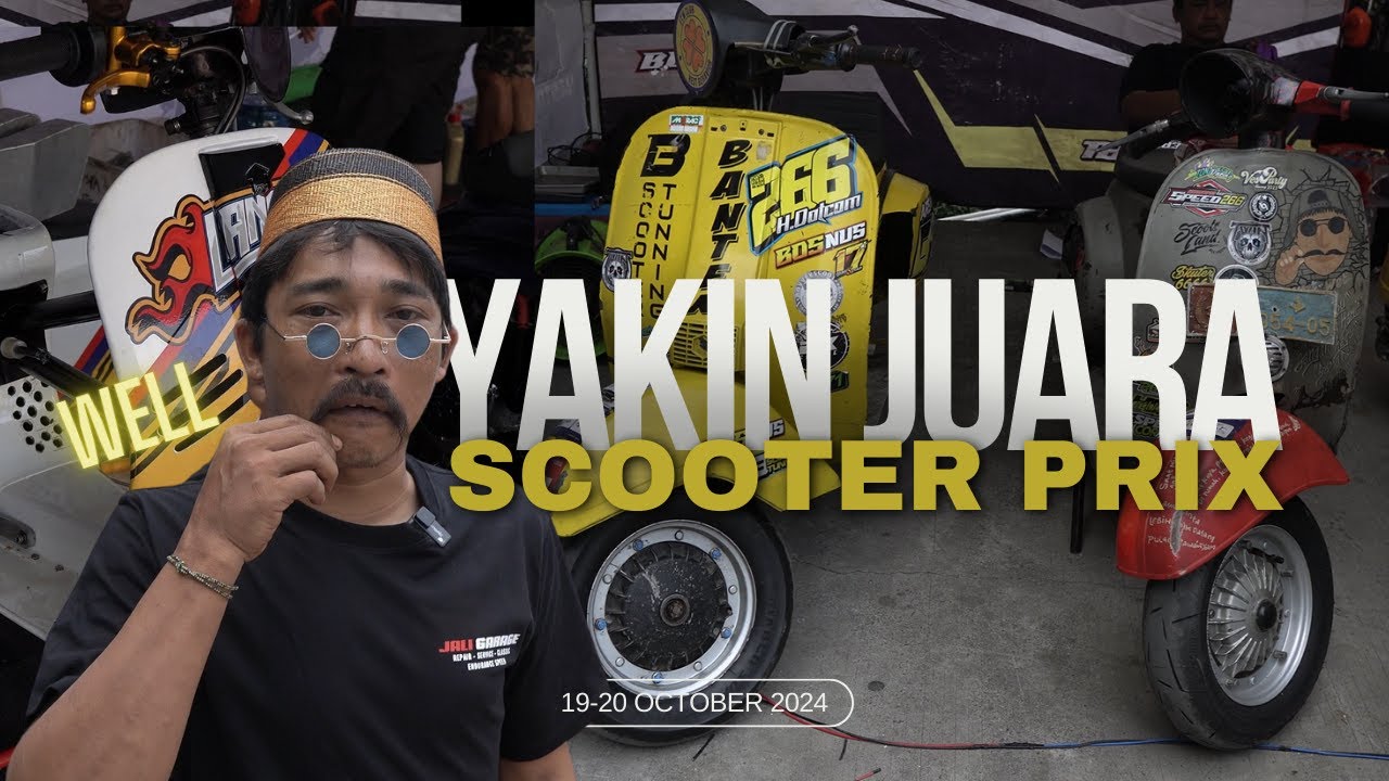 KESERUAN SEMUA PADDOCK SEBELUM RACE SCOOTER PRIX 2024 - YouTube