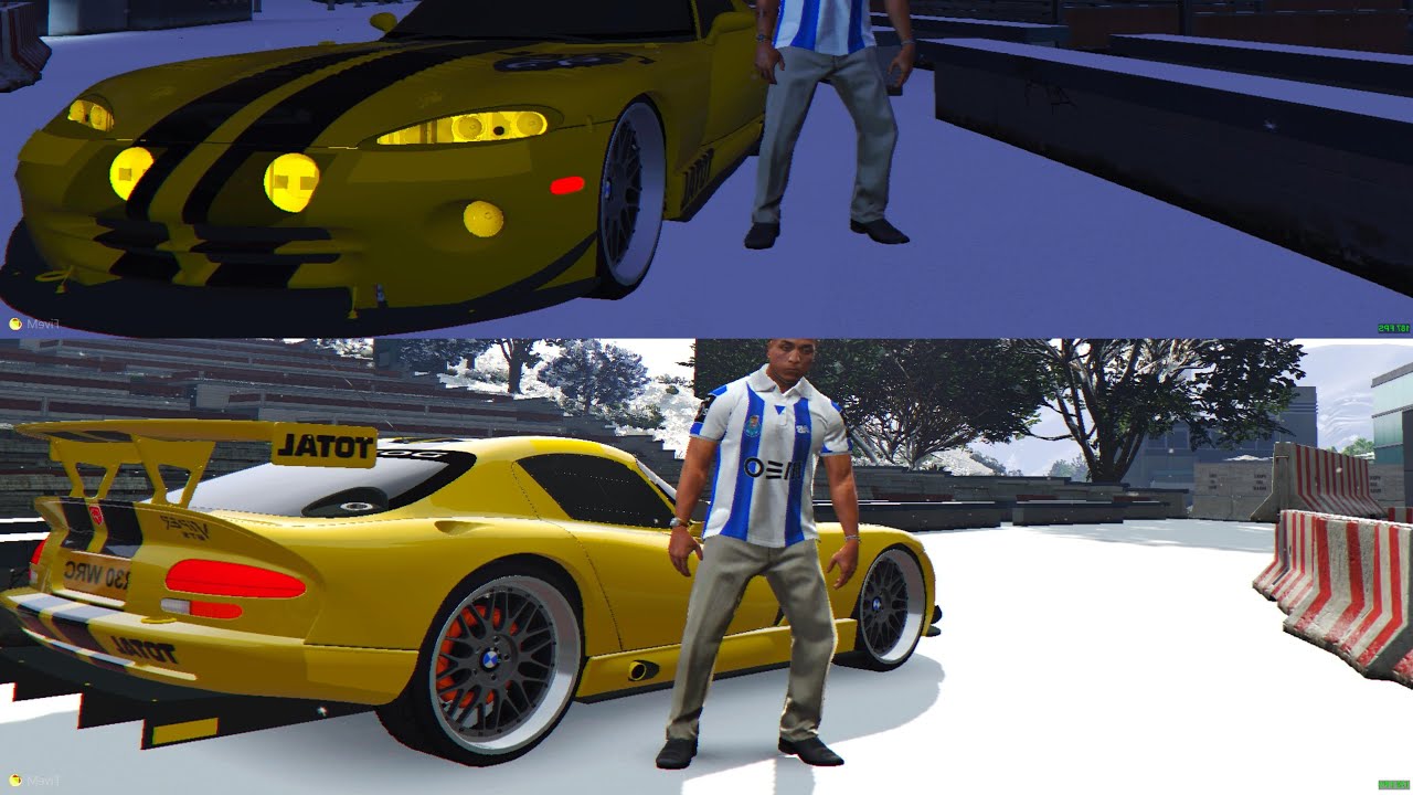 Gta 5 FiveM Snow ViP Dodge Viper GTS R 2000 Mod oi3 - YouTube