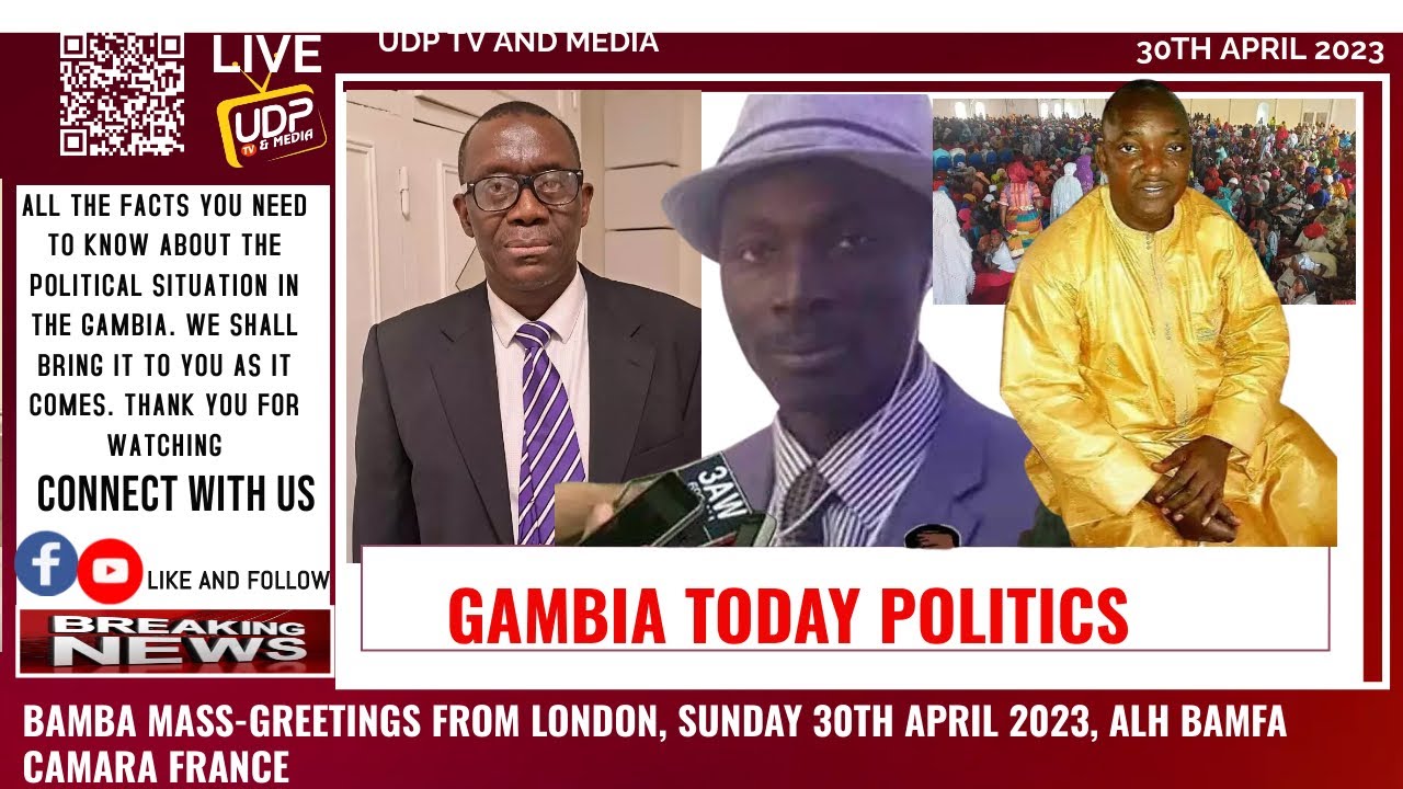 BAMBA MASS-GREETINGS FROM LONDON, SUNDAY 30TH APRIL 2023, ALH BAMFA ...