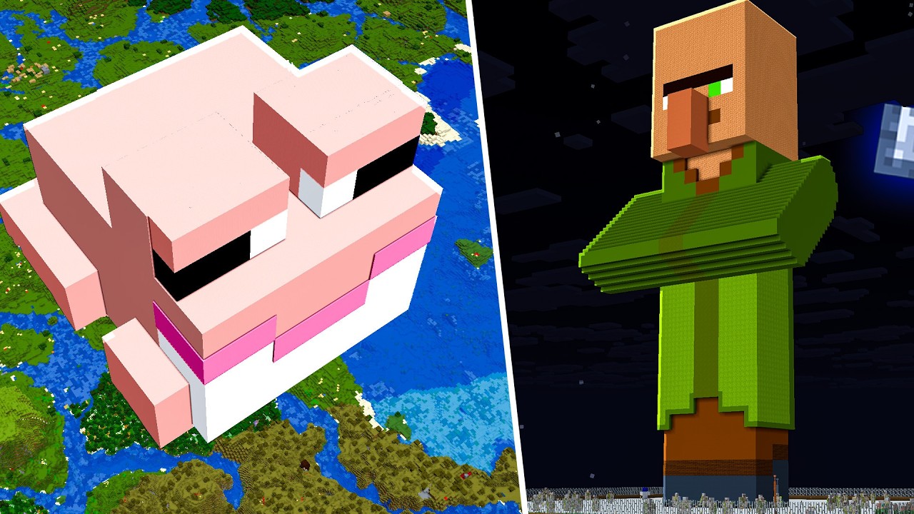 One Year of Ridiculous Minecraft Builds - YouTube