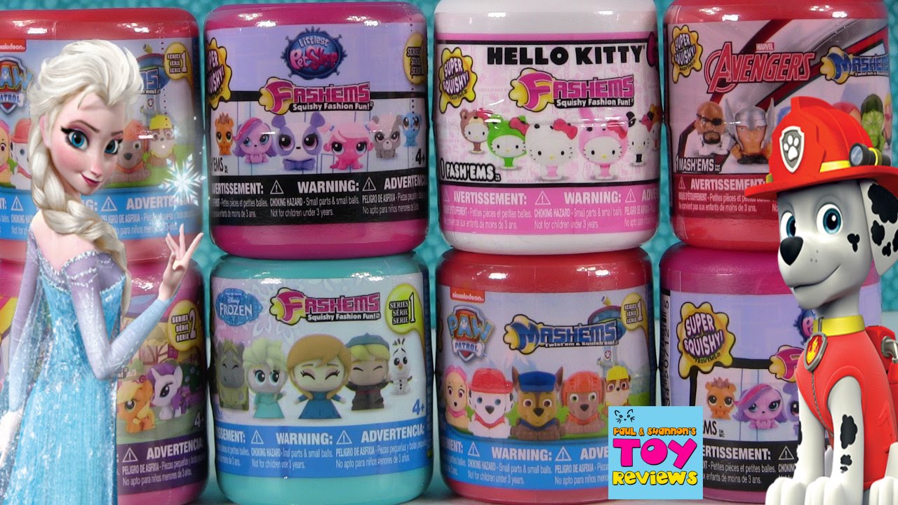 Paw Patrol Frozen Hello Kitty Mashems Fashems Toy Review | PSToyReviews ...