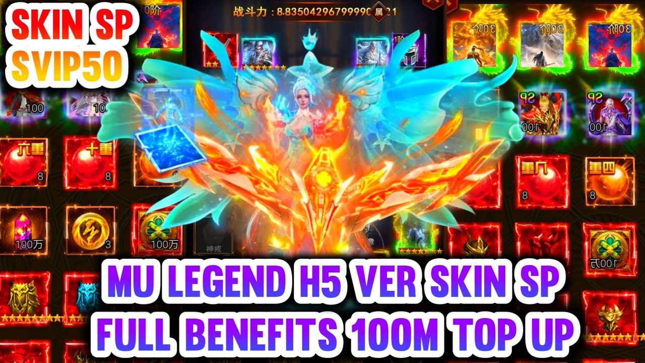 MU H5 FULL BENEFITS - 100M FREE TOP UP , FULL SKIN SP , SET GEAR ...