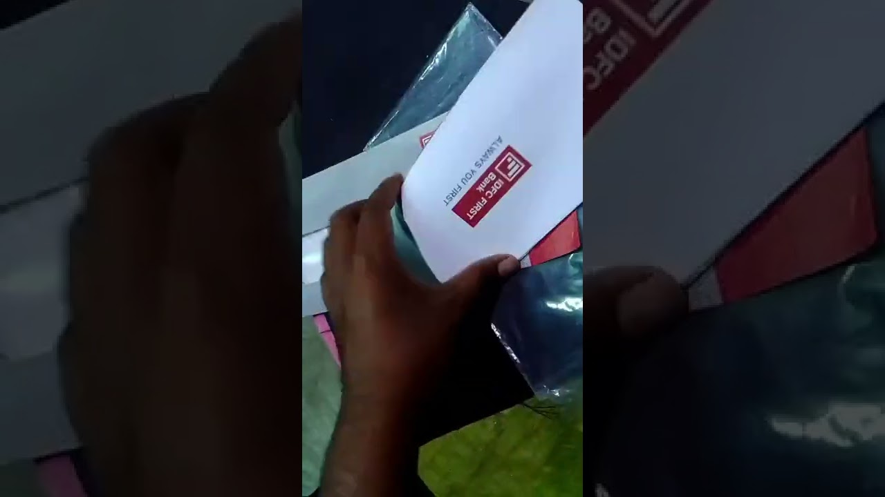 IDFC first bank cheque book - YouTube