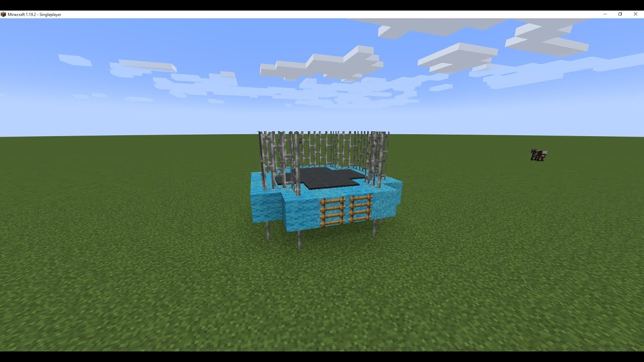 Minecraft Trampoline design - YouTube