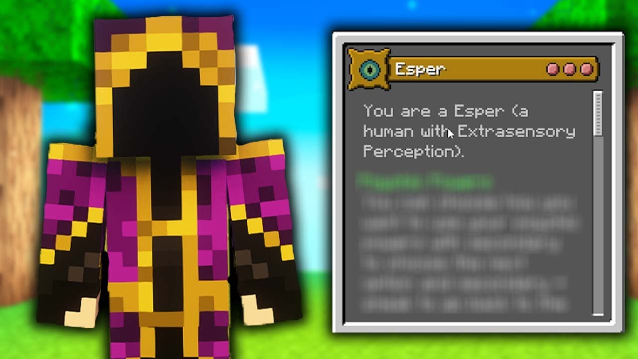 Esper Origin - Minecraft Origins Mod - YouTube