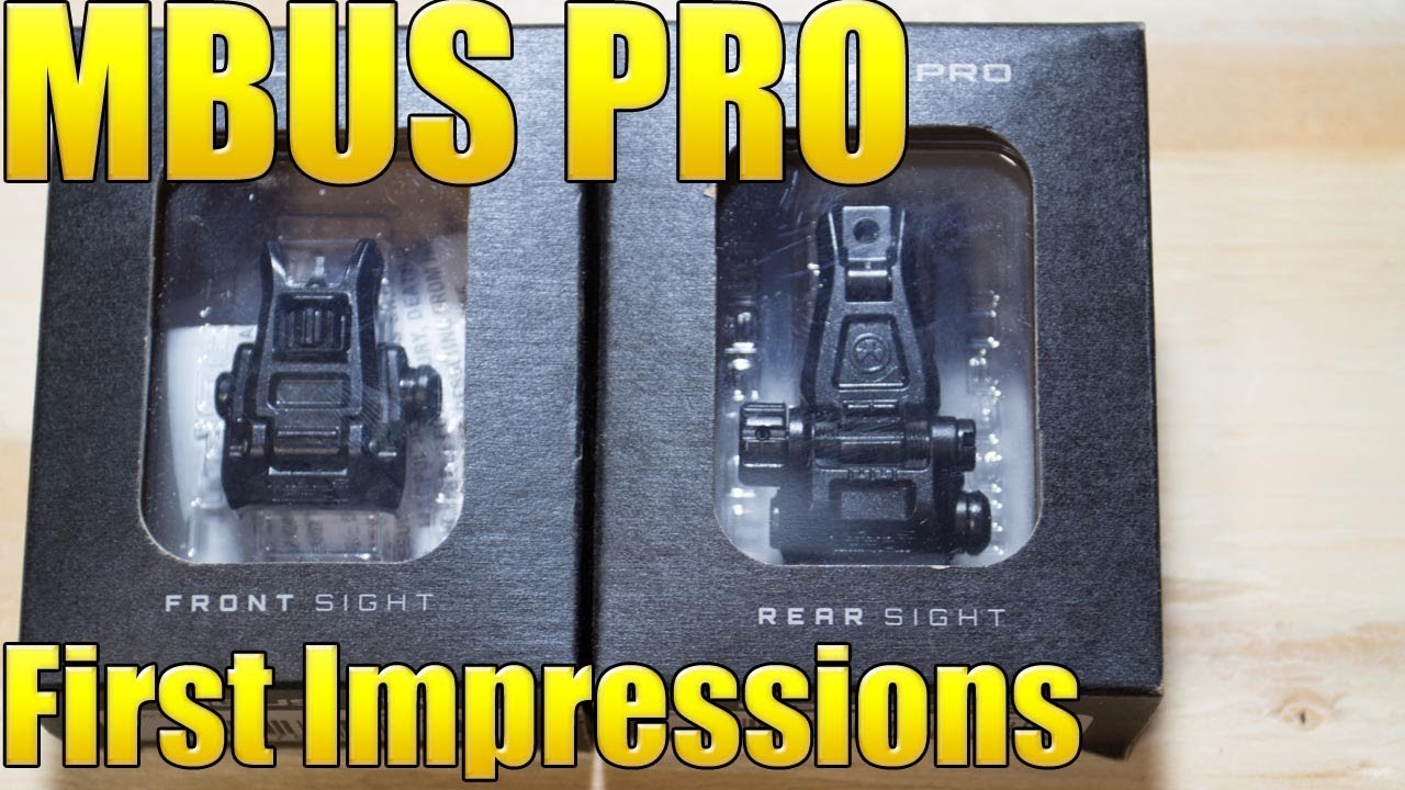 Magpul MBUS Pro Sights on M&P Sport AR15 Update - YouTube