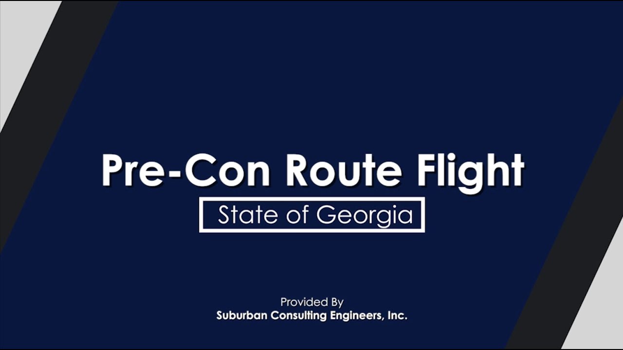 Pre-Con Route Flight - SCE Drone Services - YouTube