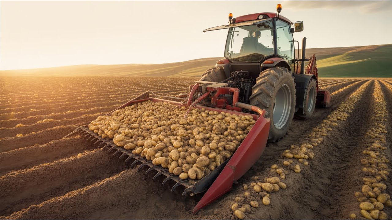 Massive potato Harvest - YouTube