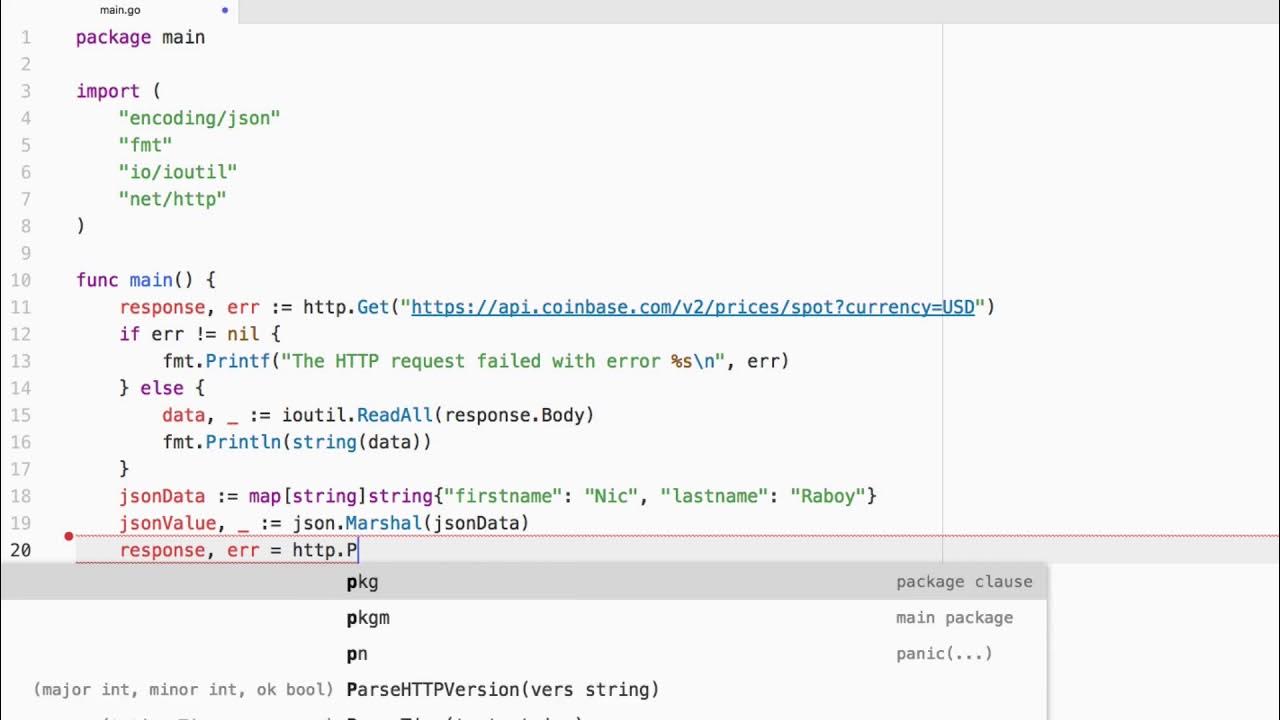 Consume RESTful API Endpoints Within A Golang Application - YouTube