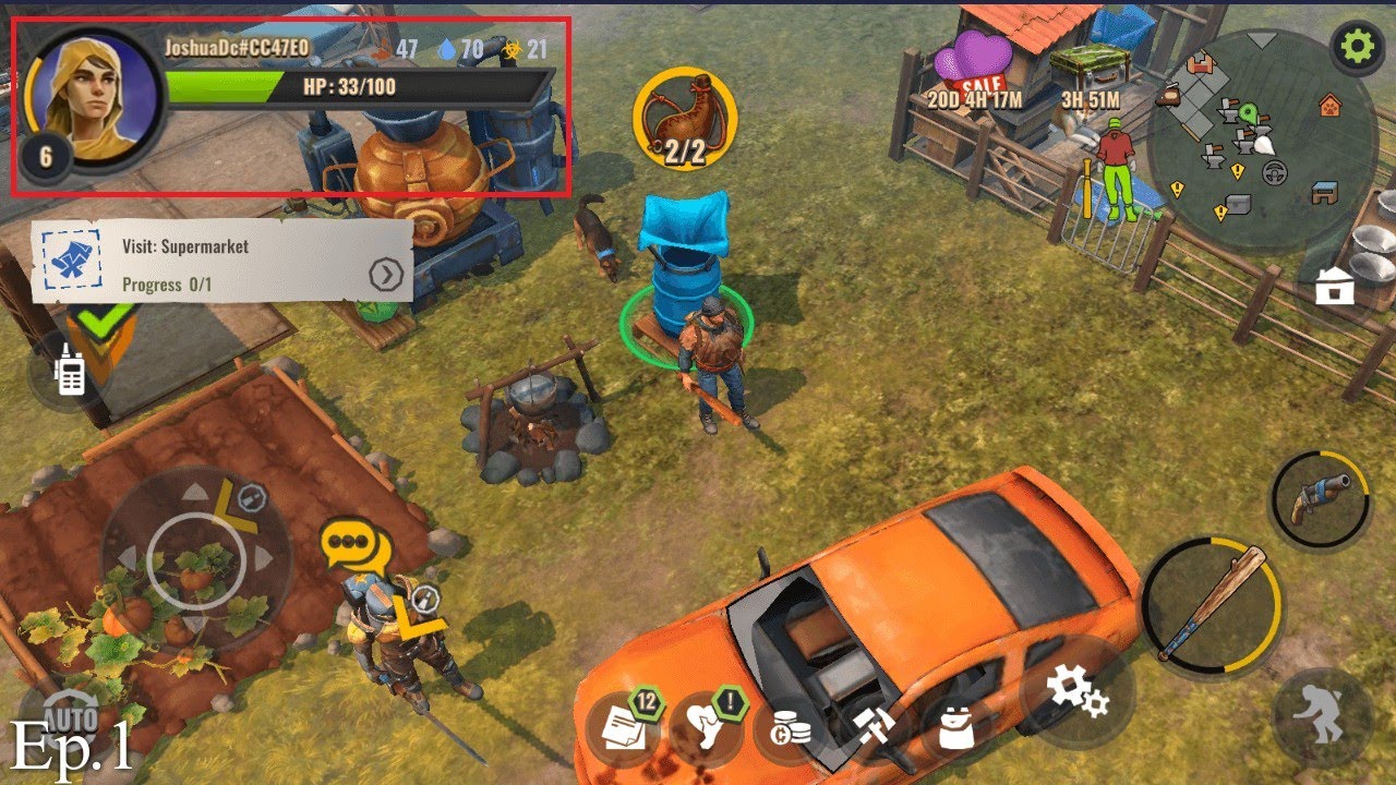 Ep.1 Days After - Zombie Survival multiplayer android games walkthrough ...