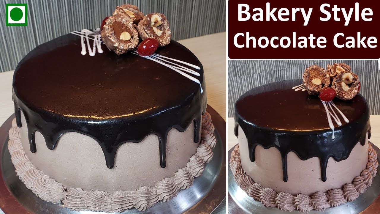 Bakery style Super Soft and spongy Eggless Chocolate cake with Extra ...