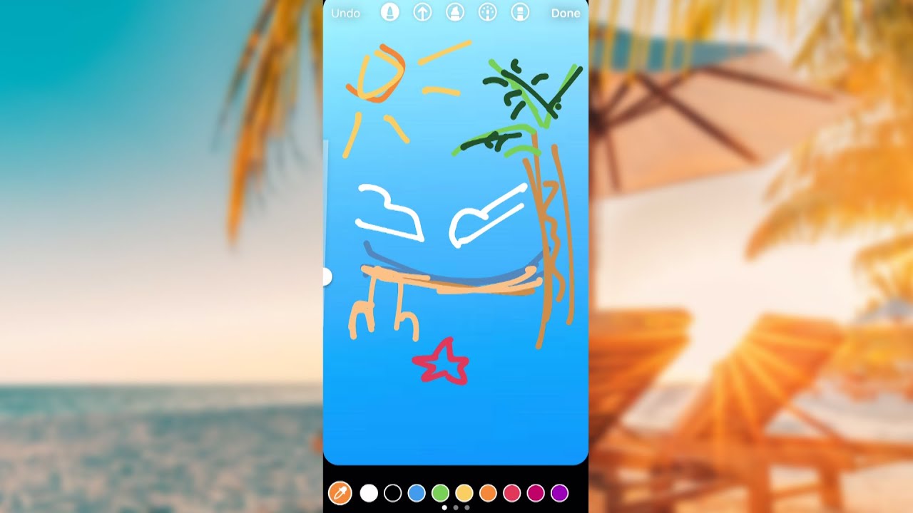 Instagram Story Drawing Challenge #16 // Summer - YouTube