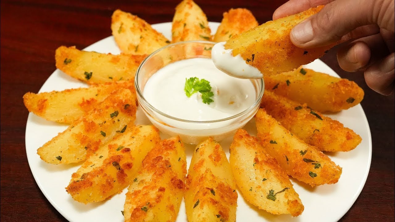 Crispy potato wedges at home || crispy potato recipe || how to make at ...