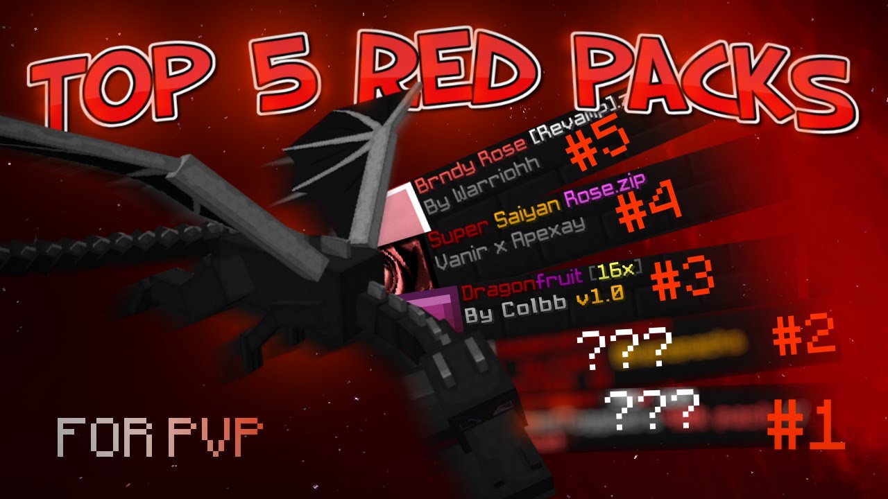 TOP 5 RED PVP TEXTURE PACKS - YouTube