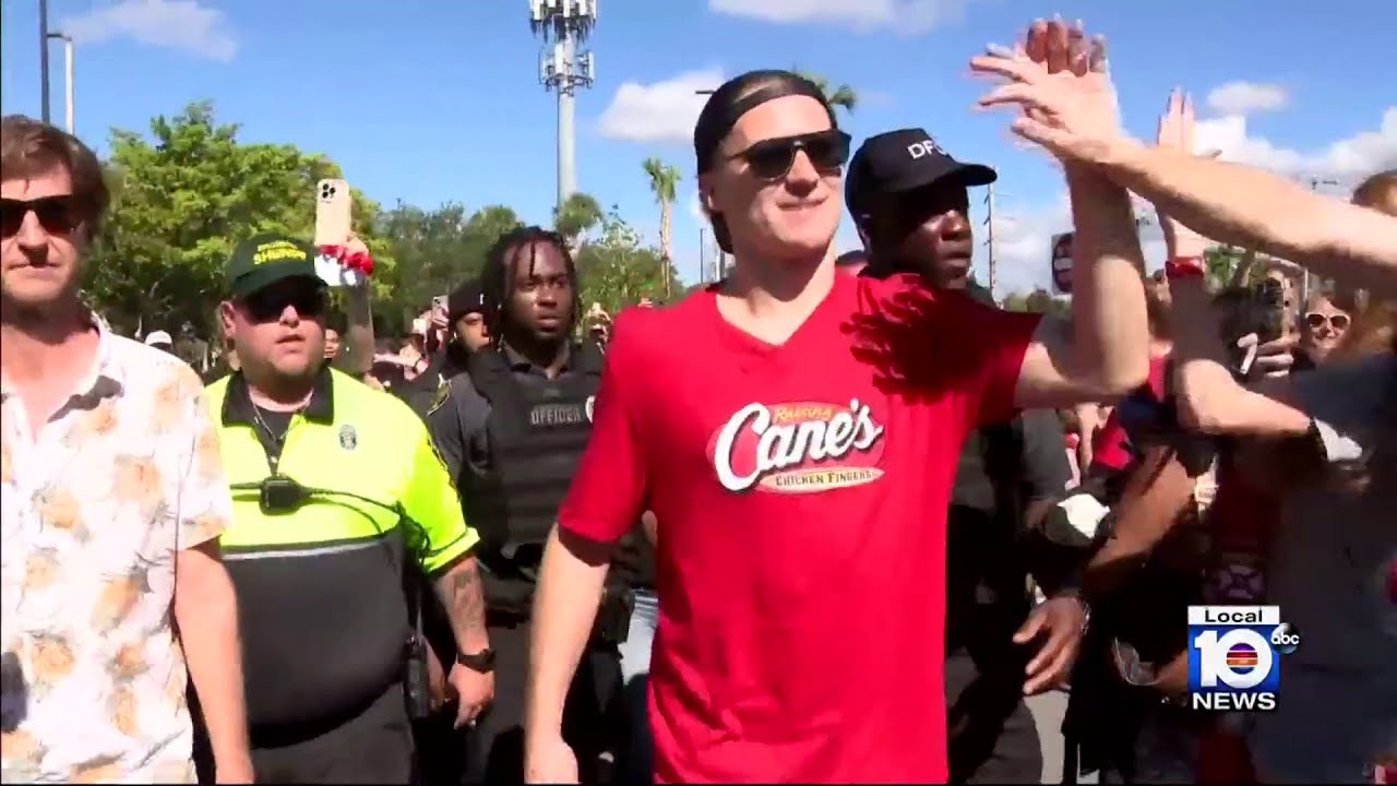 Florida Panthers fans meet with Matthew Tkachuk at Raising Cane's as ...