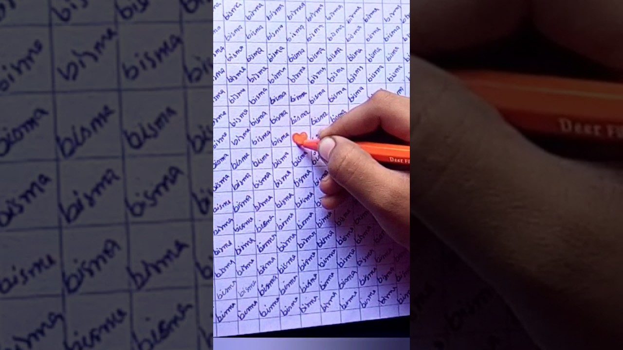 bisma#calligraphy #youtubeshorts #shortvideo - YouTube