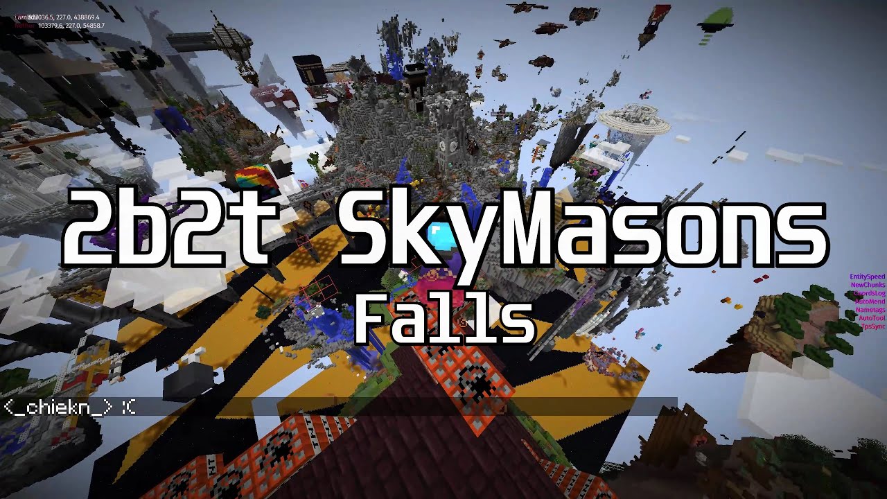 Minecraft Griefing - 2b2t SkyMasons Base (ft. The Fifth Column) - YouTube