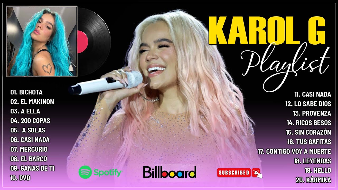 Karol G 2025 - Lo Mas popular De Karol G - Canciones De Karol G Grandes ...