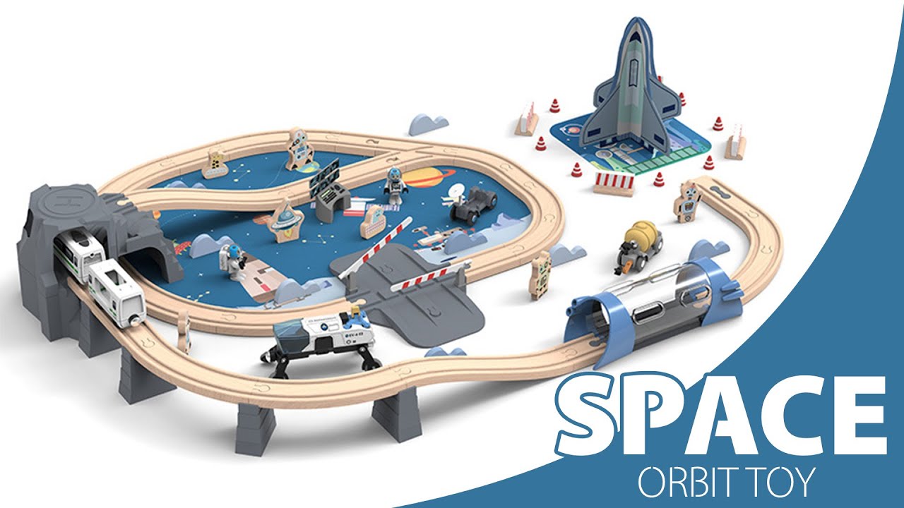 Wooden Research Base Space Astronaut Toy Set | Space Orbit toy - YouTube