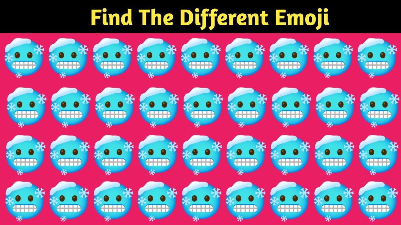 Find The Different Emoji #54 || Emoji Challenge || Find Odd Emoji - YouTube