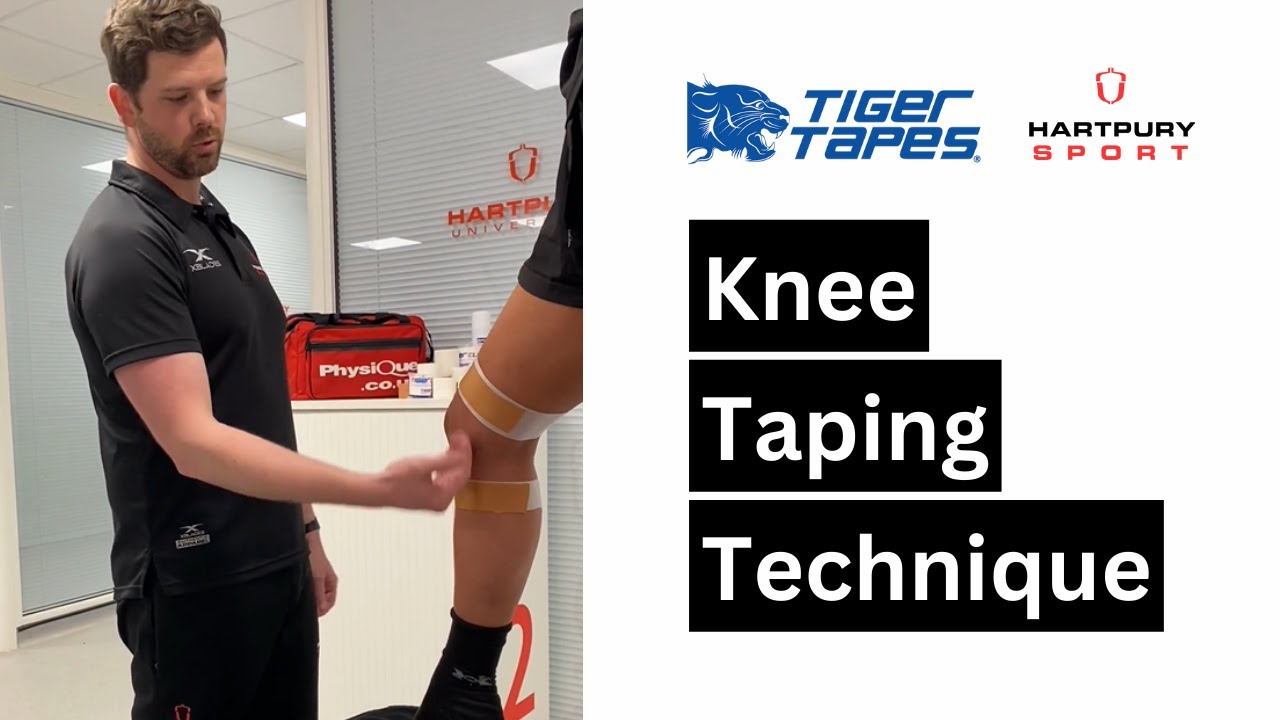 Hartpury Sport - Knee Taping for MCL Support | Tiger Tapes - YouTube