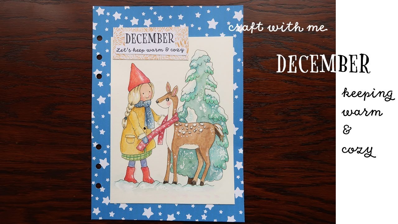 December winter journal cover for my filofax planner - YouTube
