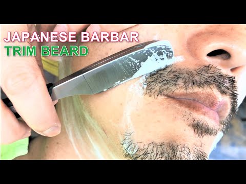 💈 SHAVING/Japanese Barber Shop Relaxing Straight Razor Hot Shave - YouTube
