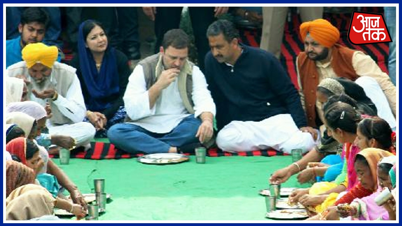 A Meal For A Deal: Rahul Gandhi Shares Dal, Roti With Punjab Villagers ...